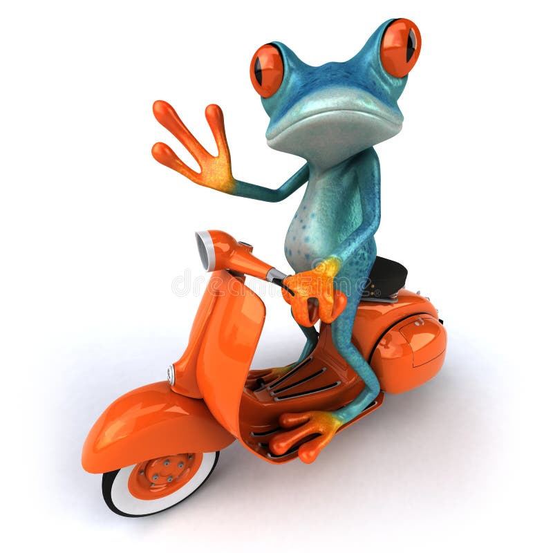 Blue frog stock illustration. Illustration of jump, sticky - 26340611