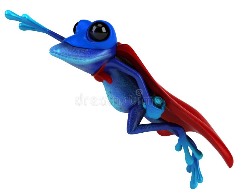 Blue frog stock illustration. Illustration of jump, sticky - 26340611