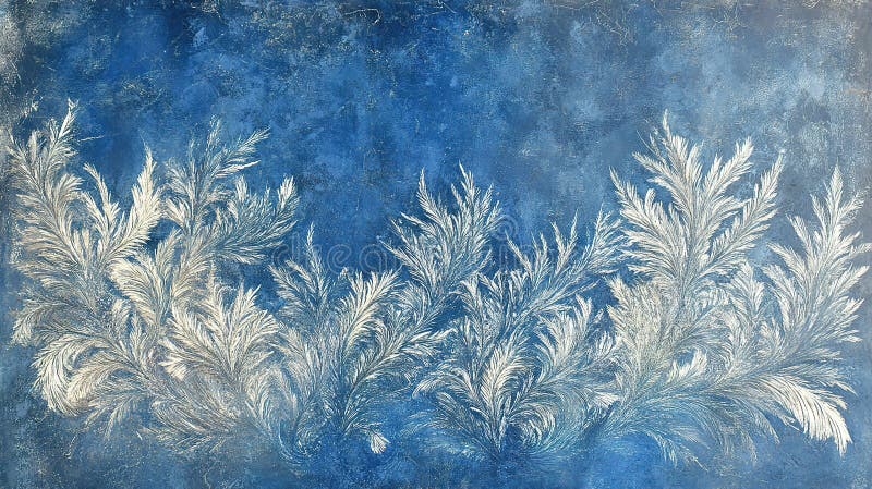 Blue Frost Winter Pattern Abstract Background with Ice Crystal ... Blue Frost Winter Pattern Abstract Background with Ice Crystal ...