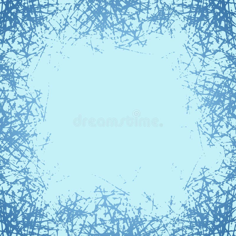 Blue Frosted Texture in Winter Window. Frost Pattern Background Stock ...