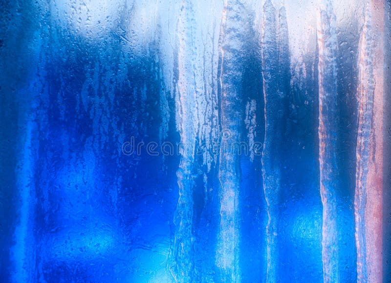 Blue frosted window stock photo. Image of backlit, light - 109791696