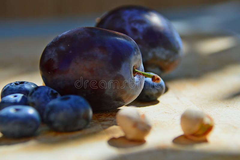 Blue, Fruit, Blueberry, Food Stock Photo - Image of prune, food: 100645624