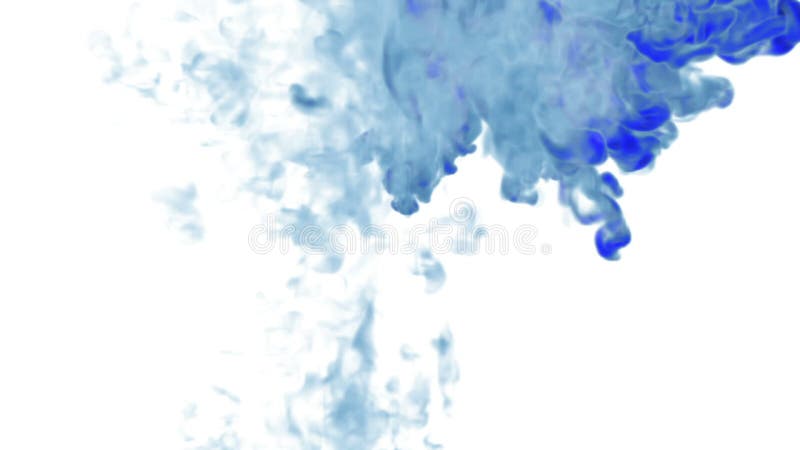 Blue Fume or Ink. Use it for Background, Transition or Overlays. 3d ...