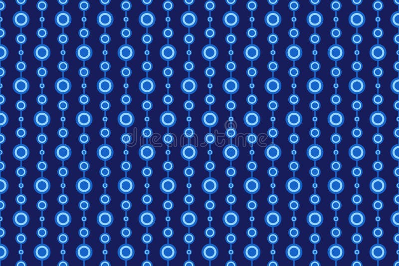 Blue Funky Style Retro Dotted Circle on Vertical Lines Pattern Stock ...