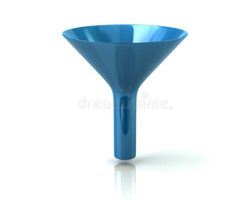 Funnel Chart stock vector. Illustration of gray, white - 14591984