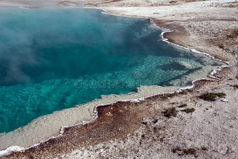 Blue Funnel Spring stock photo. Image of geothermal, landscape - 18868726