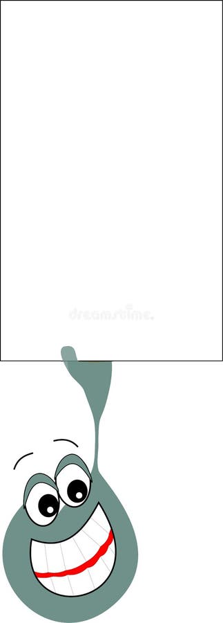 Funny face with a label stock illustration. Illustration of local ...