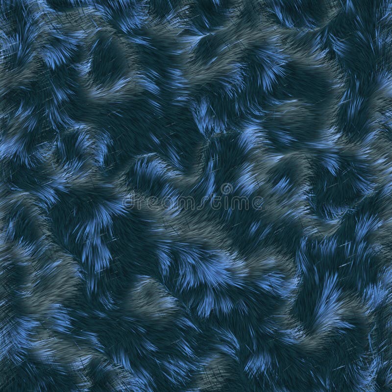 Blue Fur Texture To Background Stock Illustration - Illustration of ...