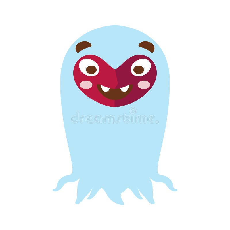 Blue Cute Friendly Furry Monster Stock Illustrations – 193 Blue Cute ...