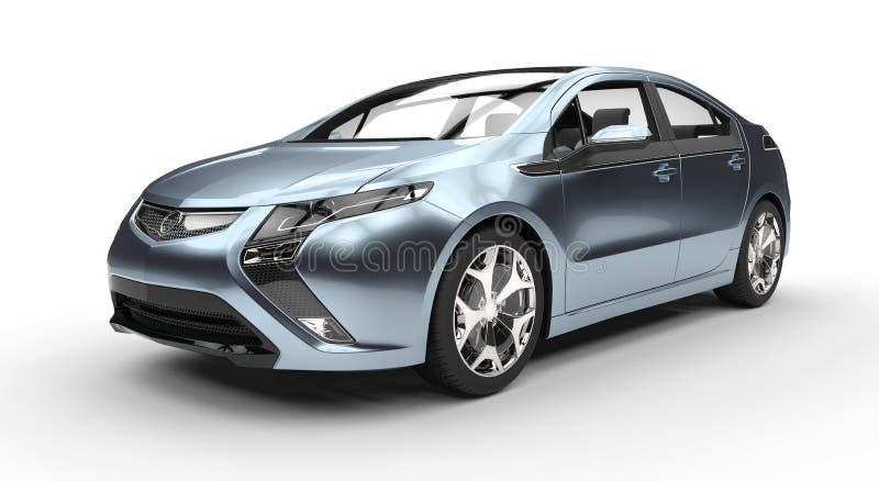 Blue Fusion Car stock illustration. Illustration of automobile - 59001497