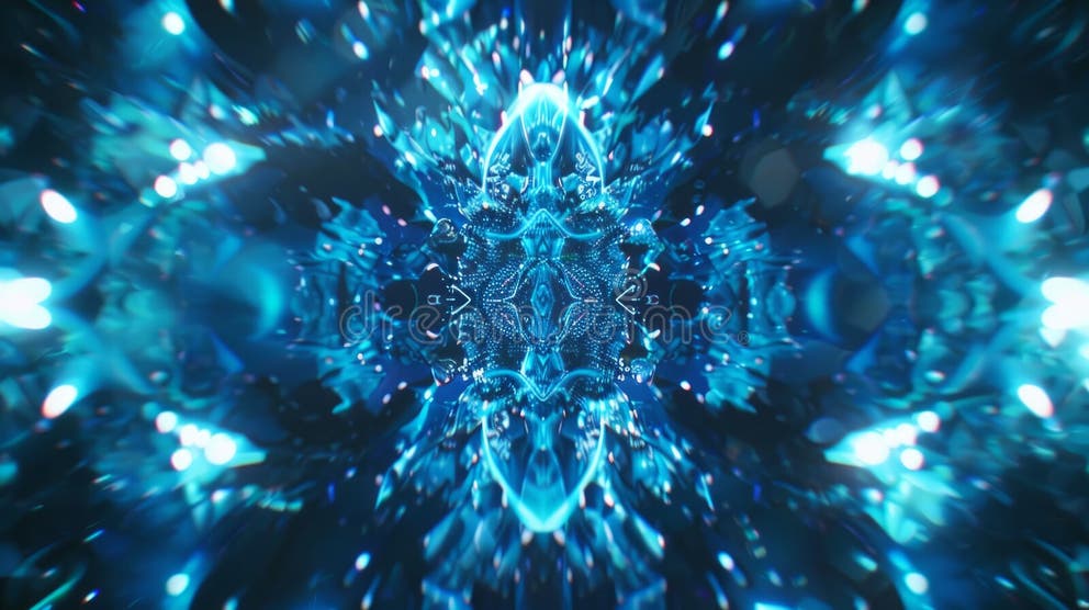 Blue Futuristic Abstract Background - Technology, Data, Digital Art ...