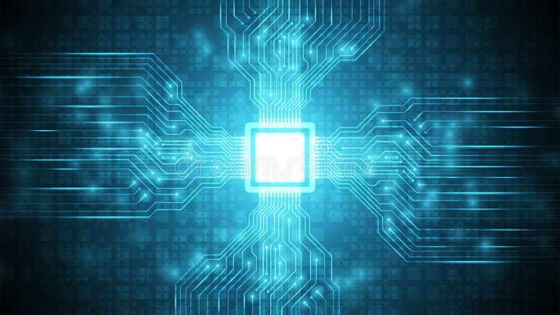 Blue Abstract Technology Cyberspace Vector Background,artificial ...