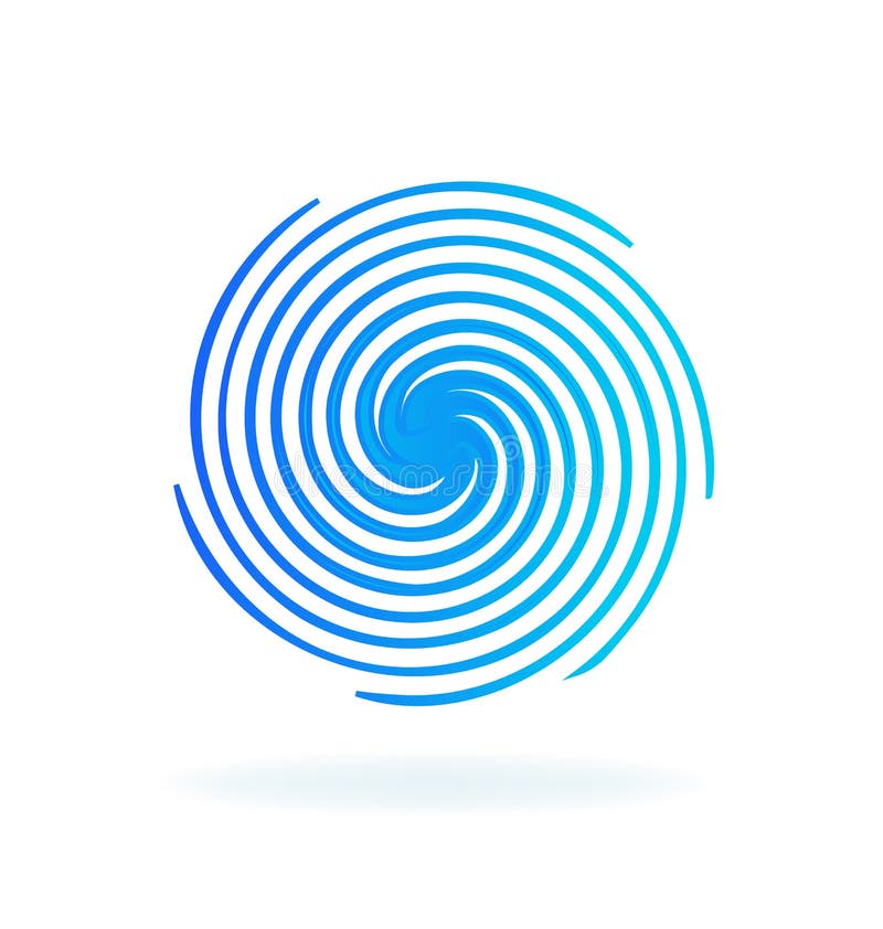 Blue Futuristic Circular Wave Vector Stock Vector - Illustration of ...