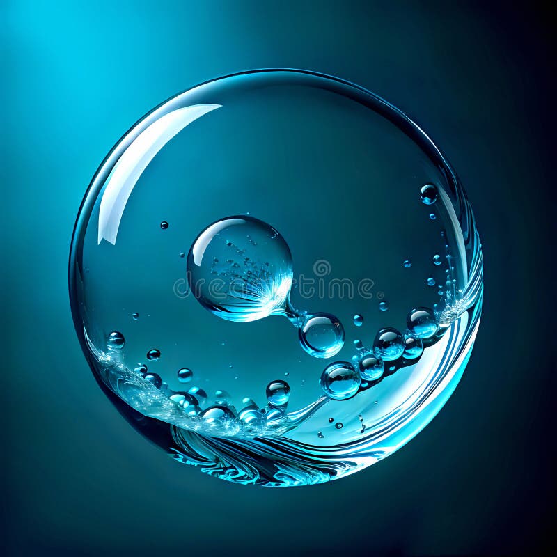 The ultimate blue bubble stock illustration. Illustration of elegant ...