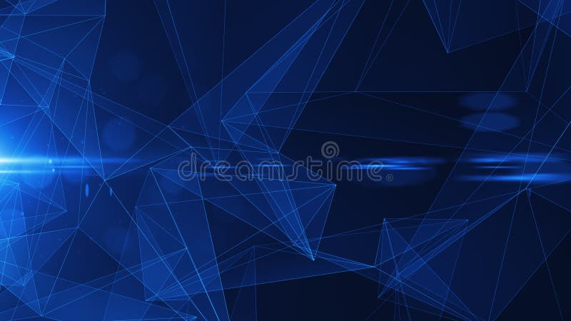Blue Futuristic Neon Background. Creative Abstract Background, Glass ...