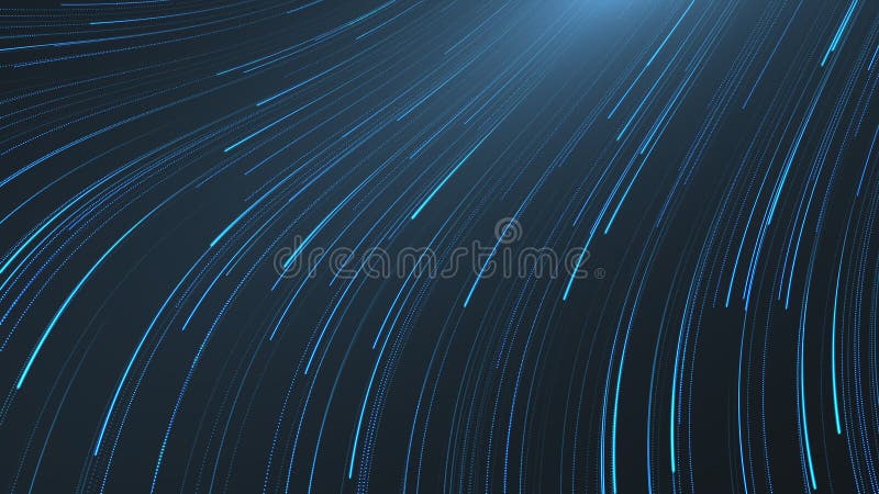 Digital Data Stream. Creative High-tech Abstract Background, Striped ...