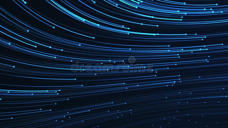 Neon Stream Screen Abstract Animation Background Blue Stock Footage ...