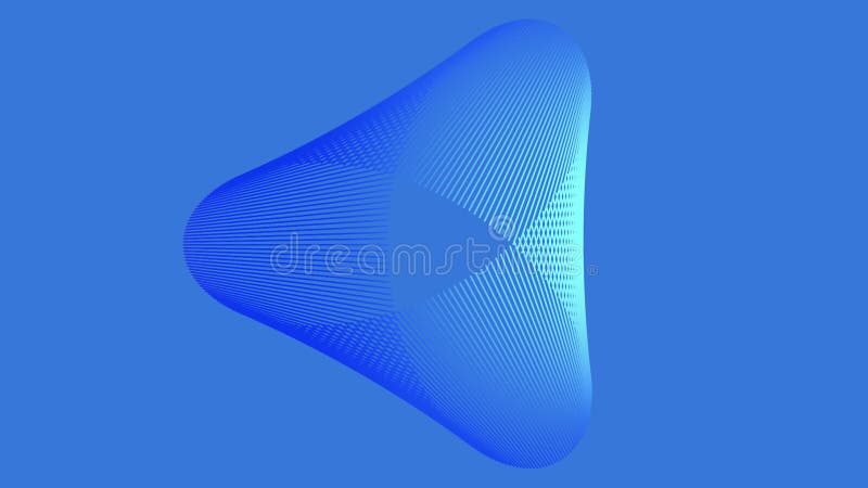 Blue Futuristic Triangles on Gradient Space Stock Video - Video of ...