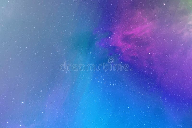 Blue Galaxy Space Sky Background with Cosmic Objects Beautiful of ...