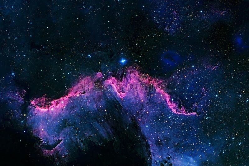 A Blue Galaxy with Stars in Deep Space. Elements of this Image Were ...