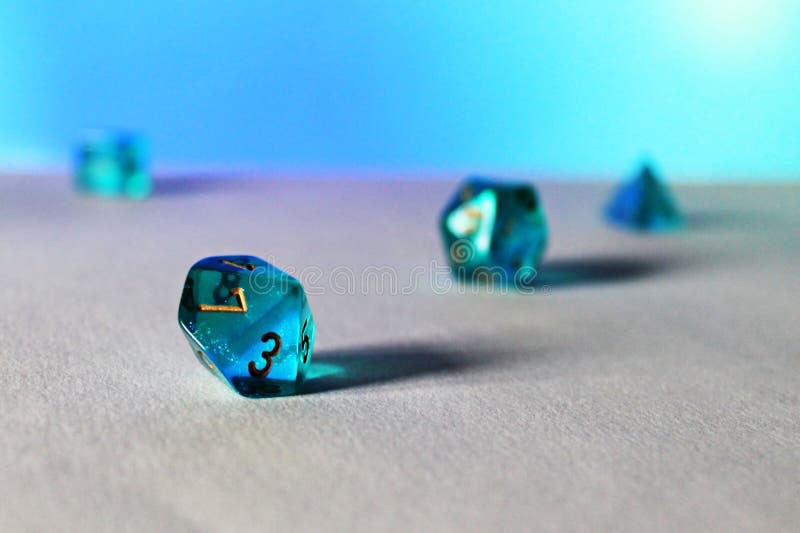 Blue game dice d10 stock image. Image of cube, reflection - 92937363
