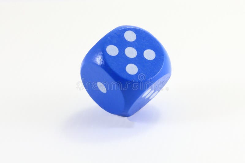 Blue Game Dice stock photo. Image of gambling, random - 53729068