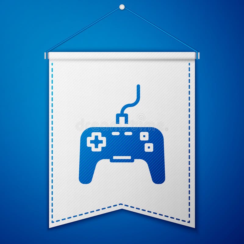Blue Gamepad Icon Isolated Seamless Pattern on White Background. Game ... Blue Gamepad Icon Isolated Seamless Pattern on White Background. Game ...