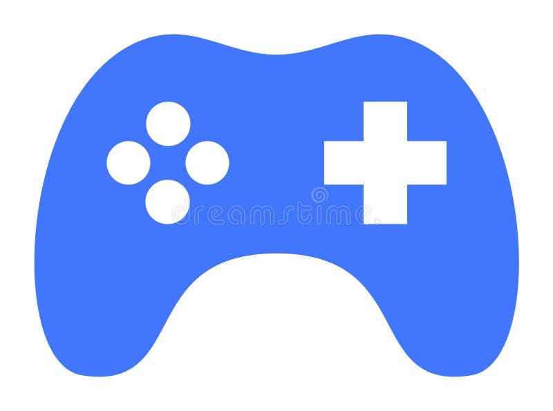 Blue Gaming Controller with Button Layout for Entertainment and ...
