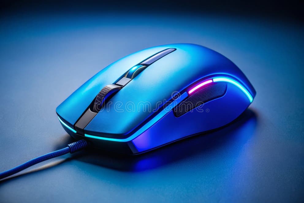Blue Gaming Mouse Ergonomic Design for Enhanced Precision and Style in ...