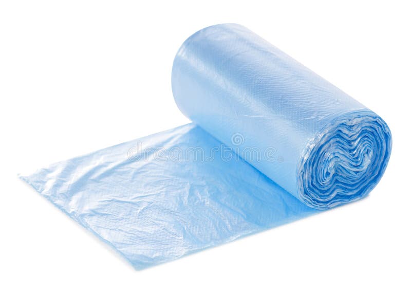 Blue garbage bags stock photo. Image of clean, disposal - 110709908
