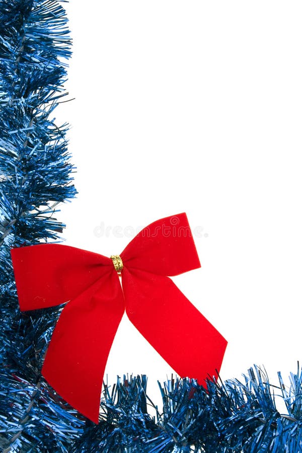 Blue Garland Border stock image. Image of gift, shiny - 3705985