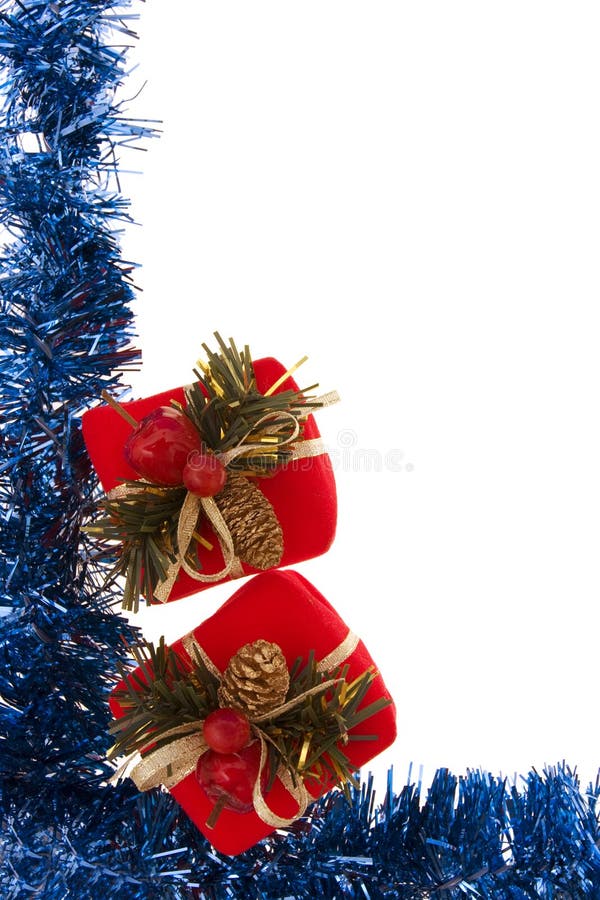 Bright red gifts stock image. Image of isolated, holidays - 1600949
