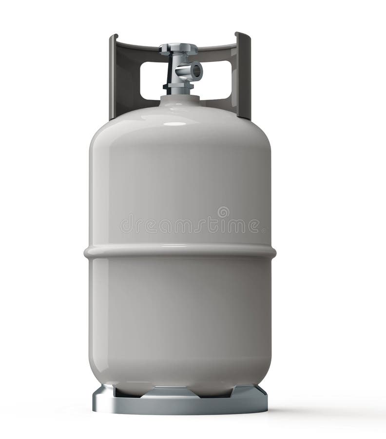 Blue Gas Container Isolated on a White Back Ground Stock Illustration ...