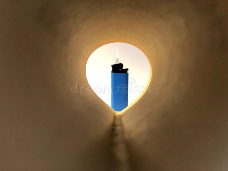 Blue Gas Lighter on a White Background Stock Photo - Image of cigarette ...