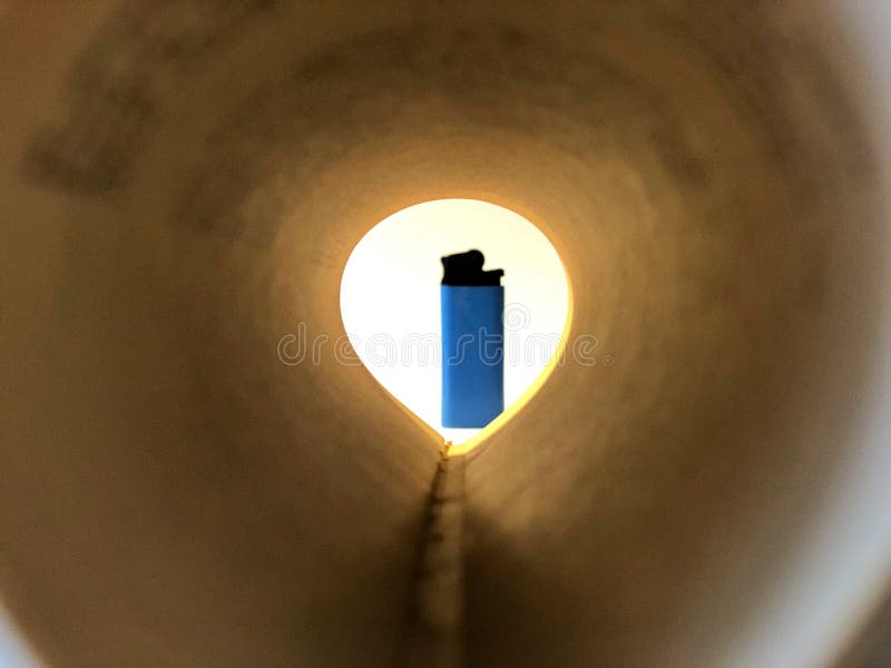 Blue Gas Lighter on a White Background Stock Photo - Image of burn ...