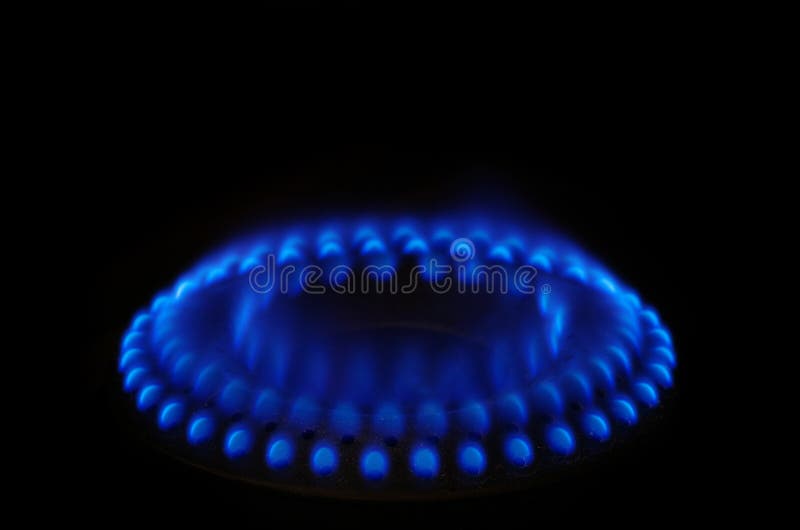 Blue gas stove flame stock image. Image of blue, flame - 24319767