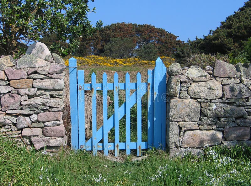 Blue Gate Royalty Free Stock Photo - Image: 12417665