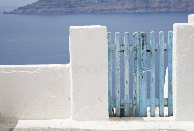 Blue Gate stock photo. Image of wall, building, gate - 13419098