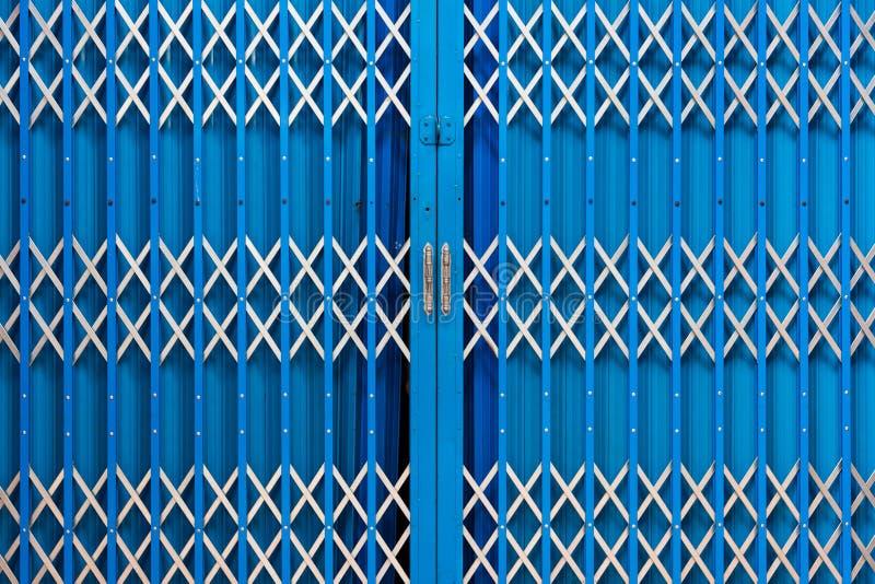 Blue Gate Can Be Used for Background Stock Photo - Image of backdrop ...
