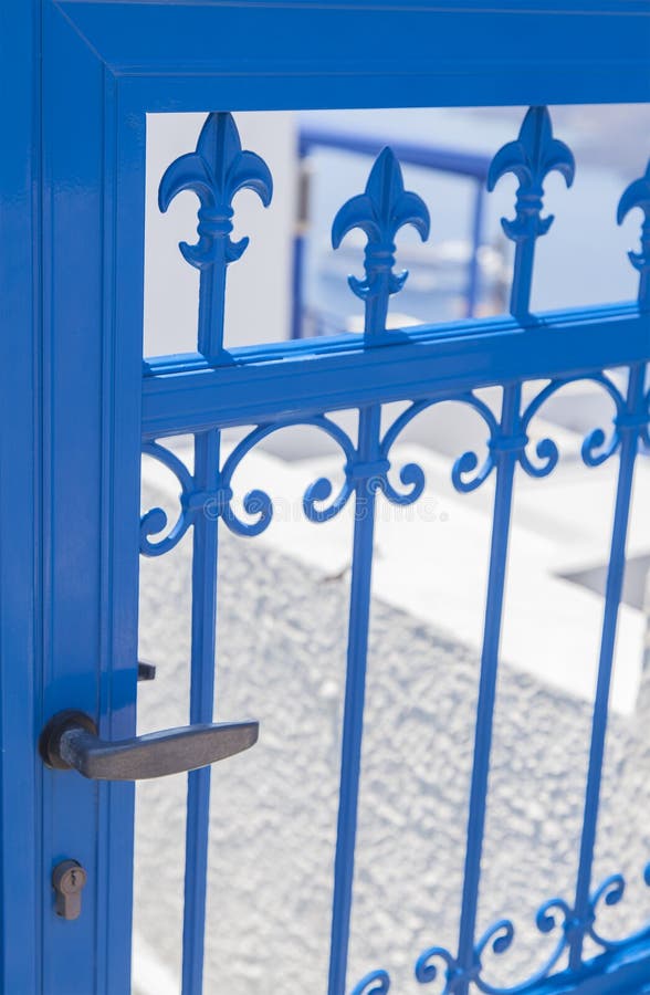 Blue gate stock photo. Image of culture, color, aegean - 55369918