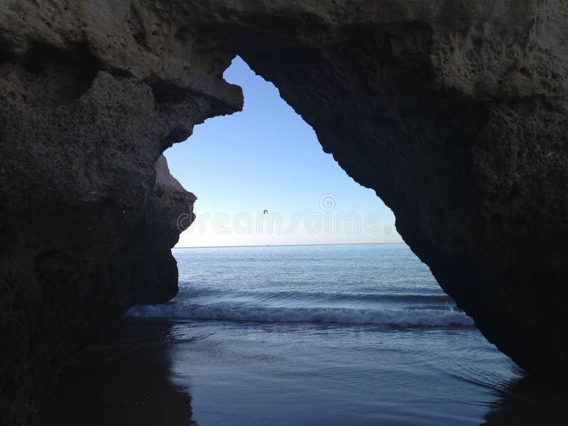 Blue gate to the sea stock image. Image of portugal, atlantic - 55409011