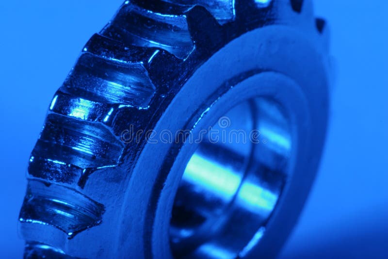 Blue gear 5 stock photo. Image of teeth, cogwheel, meet - 815184