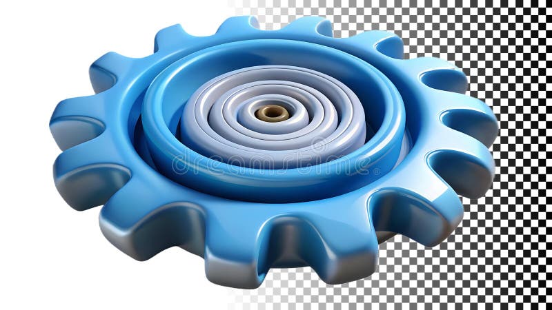 Blue Gear Cog, Mechanical Gear, Industrial Cog, Machine Part and ...