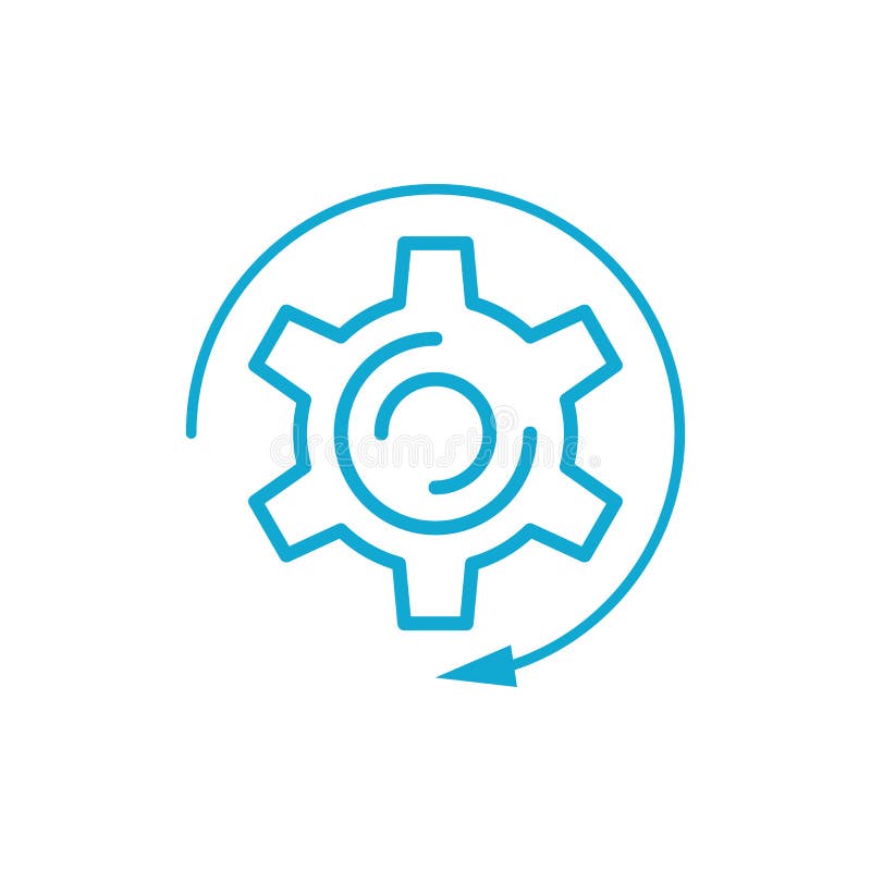 Blue Gear Infographic Element Vector Illustration Stock Vector ...
