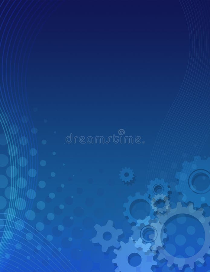 Blue gears background stock illustration. Illustration of wallpaper ...