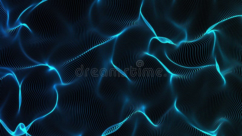 Blue Genesis Wave Abstract Background Animation Stock Footage - Video ...