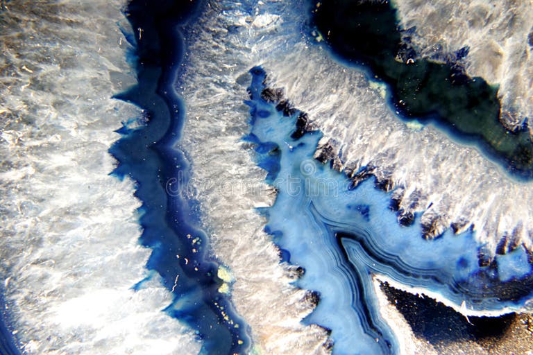 Blue geode stock photo. Image of crystal, milky, stone - 4728604