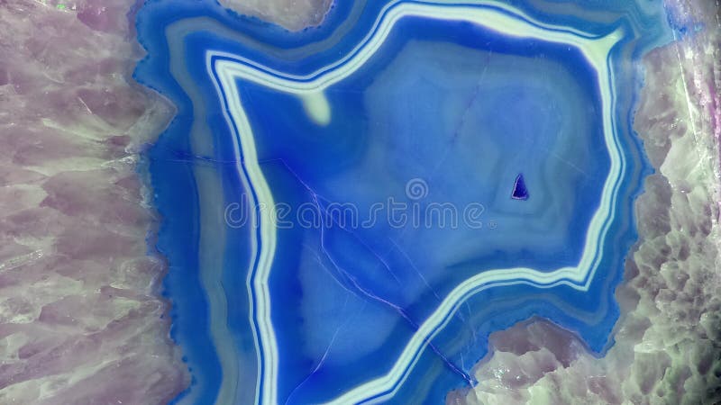 Blue Geode Gemstone Slice stock photo. Image of background - 90977732