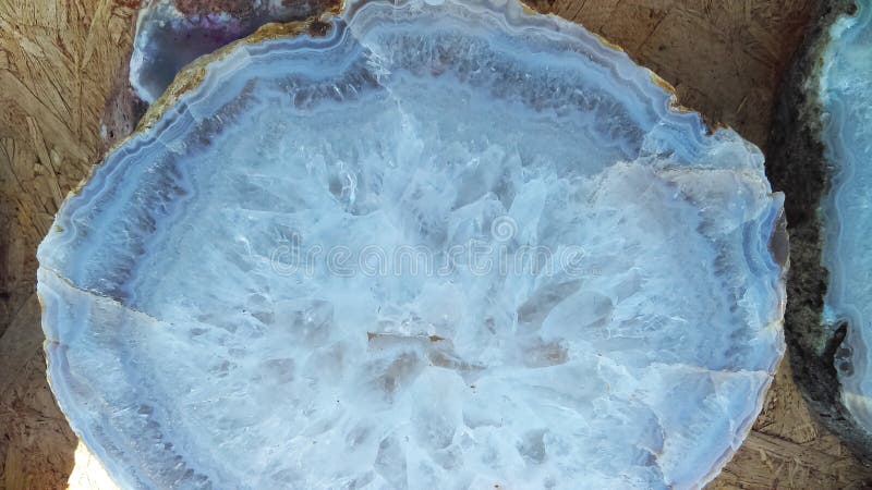 Blue Geode Gemstone Background Stock Photo - Image of color, abstract ...