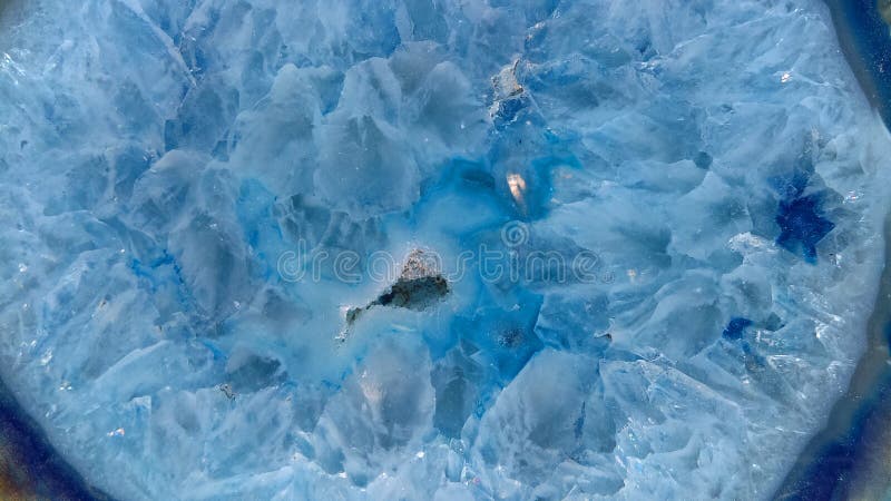 Blue Geode Gemstone Background Stock Image - Image of abstract, ornate ...